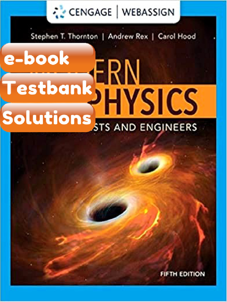eBook & Testbank Modern Physics for Scientists and Engineers 5th ...
