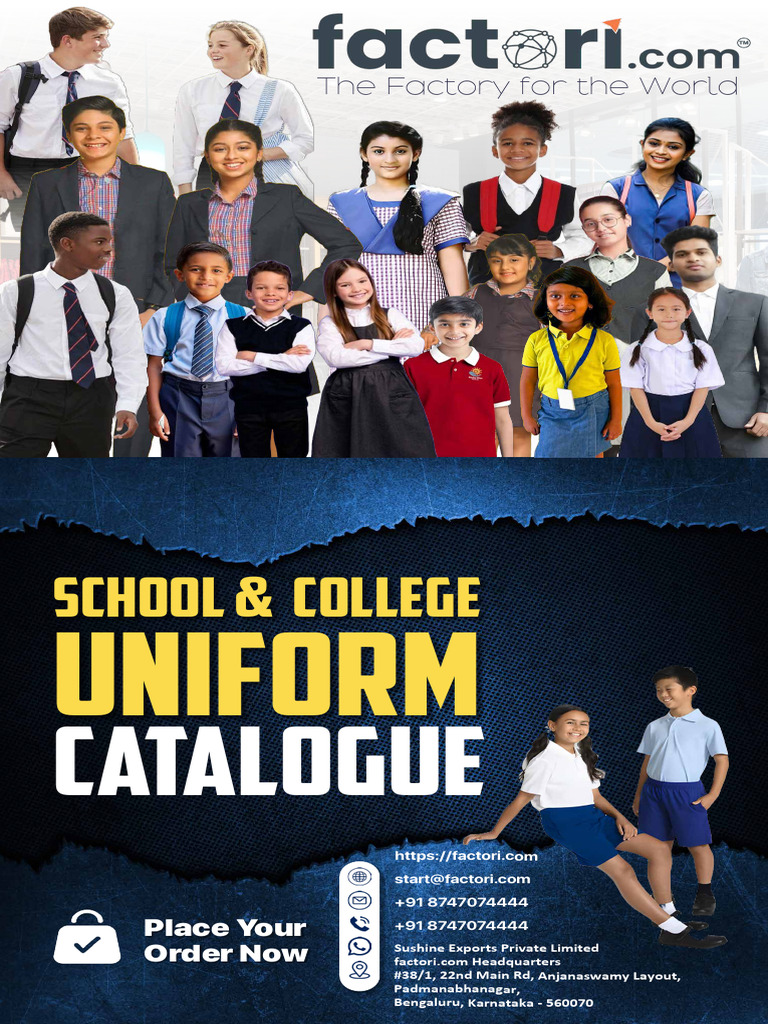 School&College Uniforms Catalogue | PDF | Embroidery | Shirt