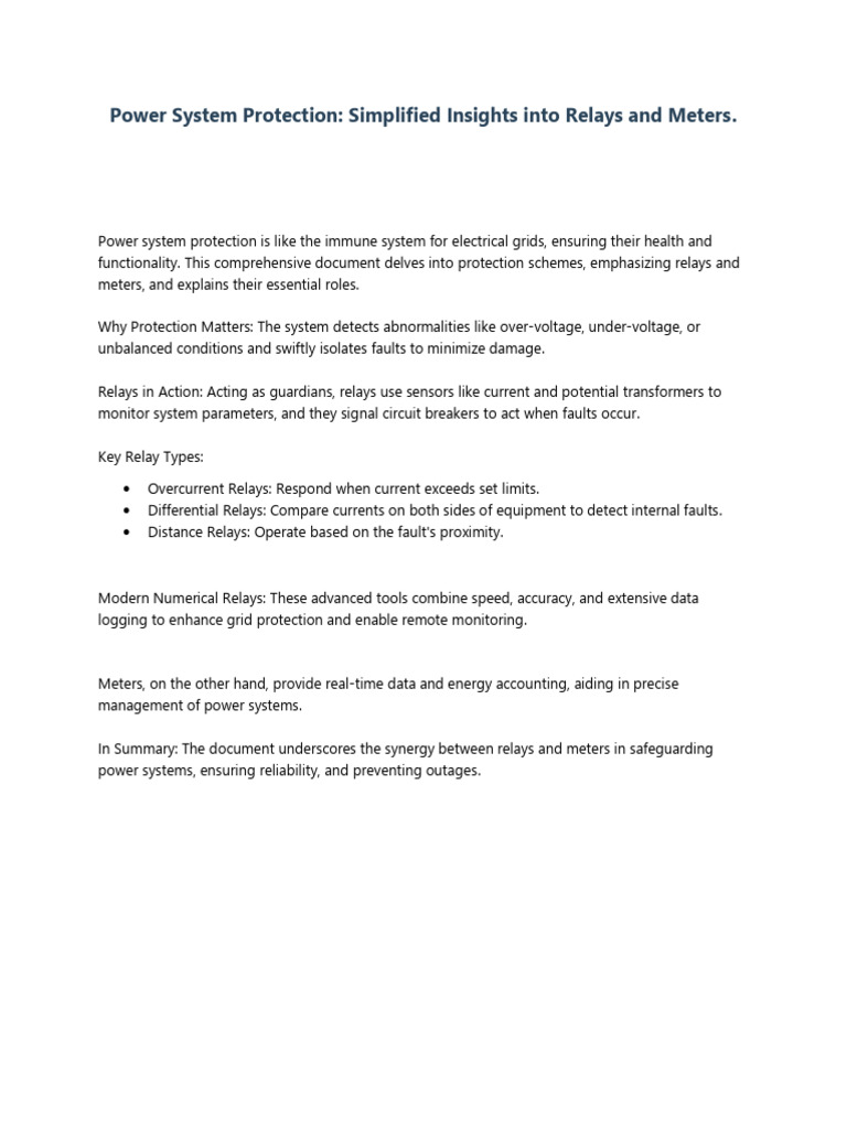 01.setting & Reading of Relay & Meters | PDF | Relay | Transformer