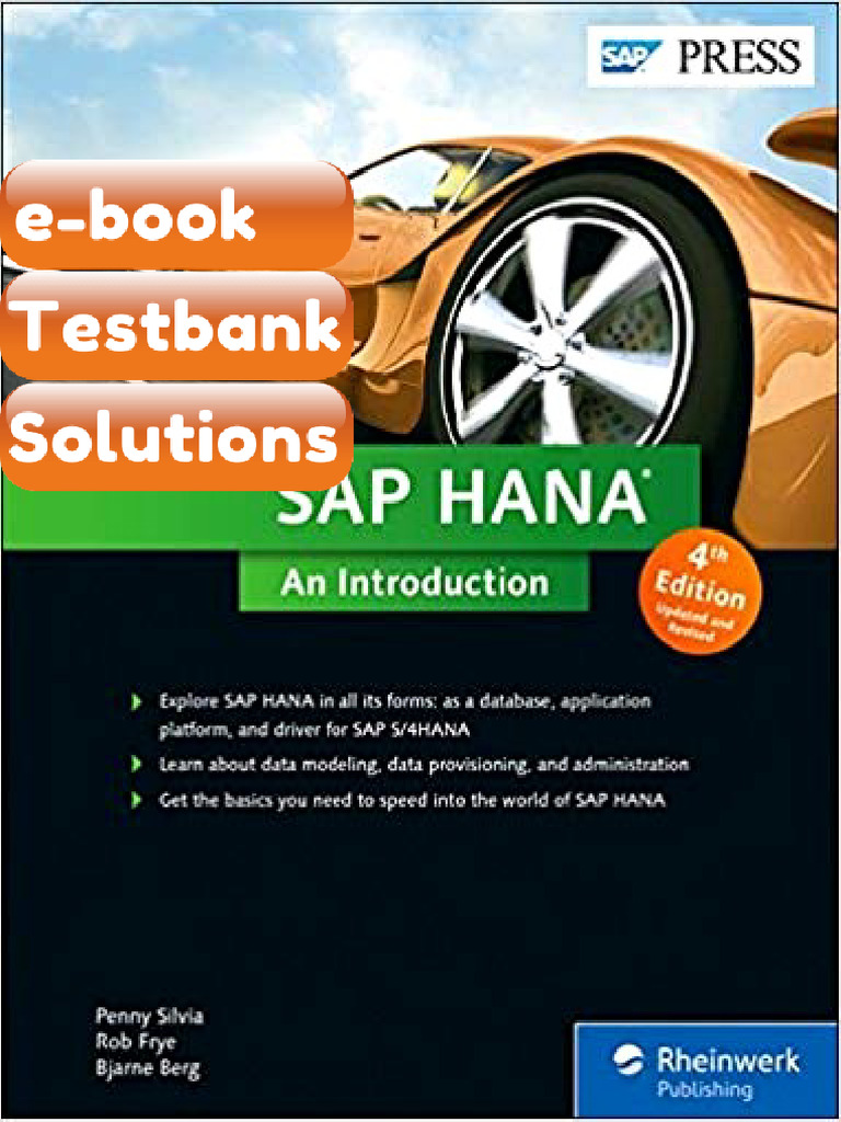 eBook & Testbank SAP HANA an Introduction 4th Edition by Bjarne Berg ...