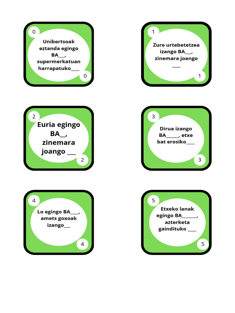 Uno Kartak Baldintza Hipotetikoa-1 | PDF