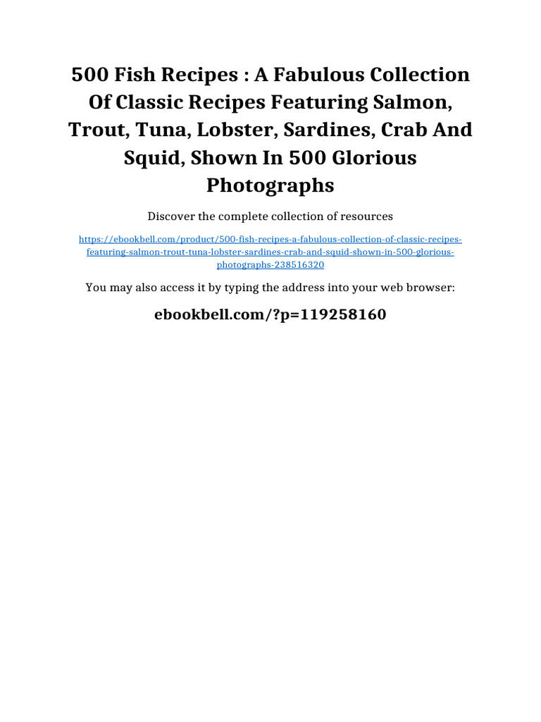 500 fish recipes : a fabulous collection of classic recipes featuring ...