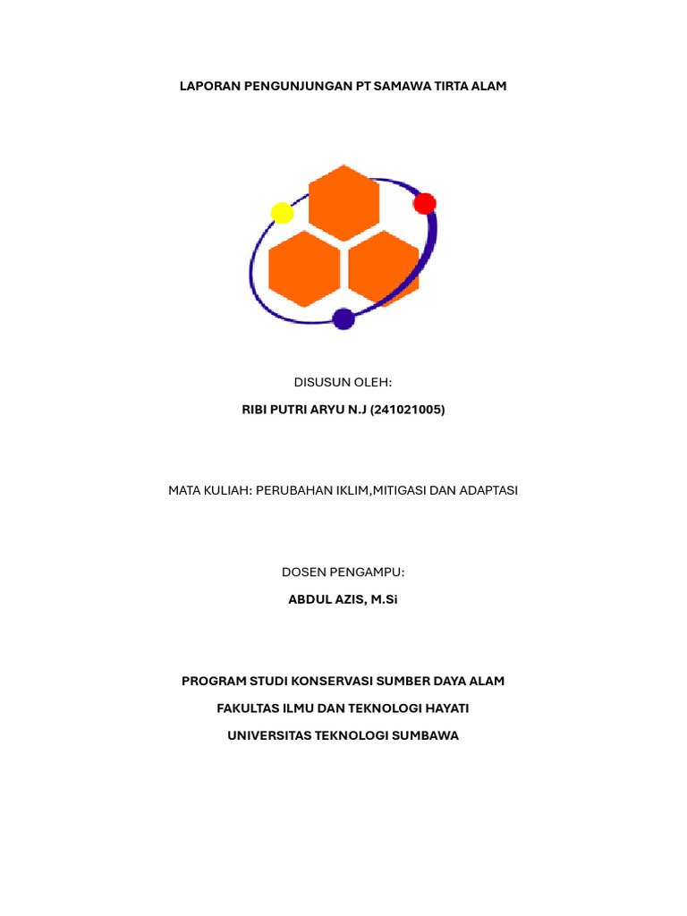 Laporan Pengunjungan PT Samawa Tirta Alam (Ribi Putr Aryu N.ji) | PDF