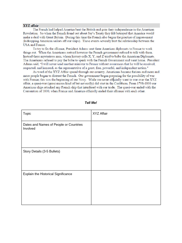 Tell Me ! XYZ Affair | PDF