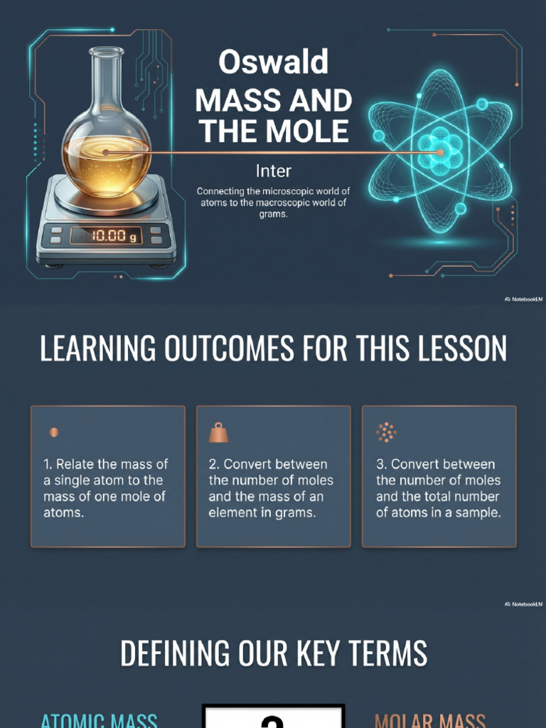 Mass the Mole and Molar Conversions | PDF