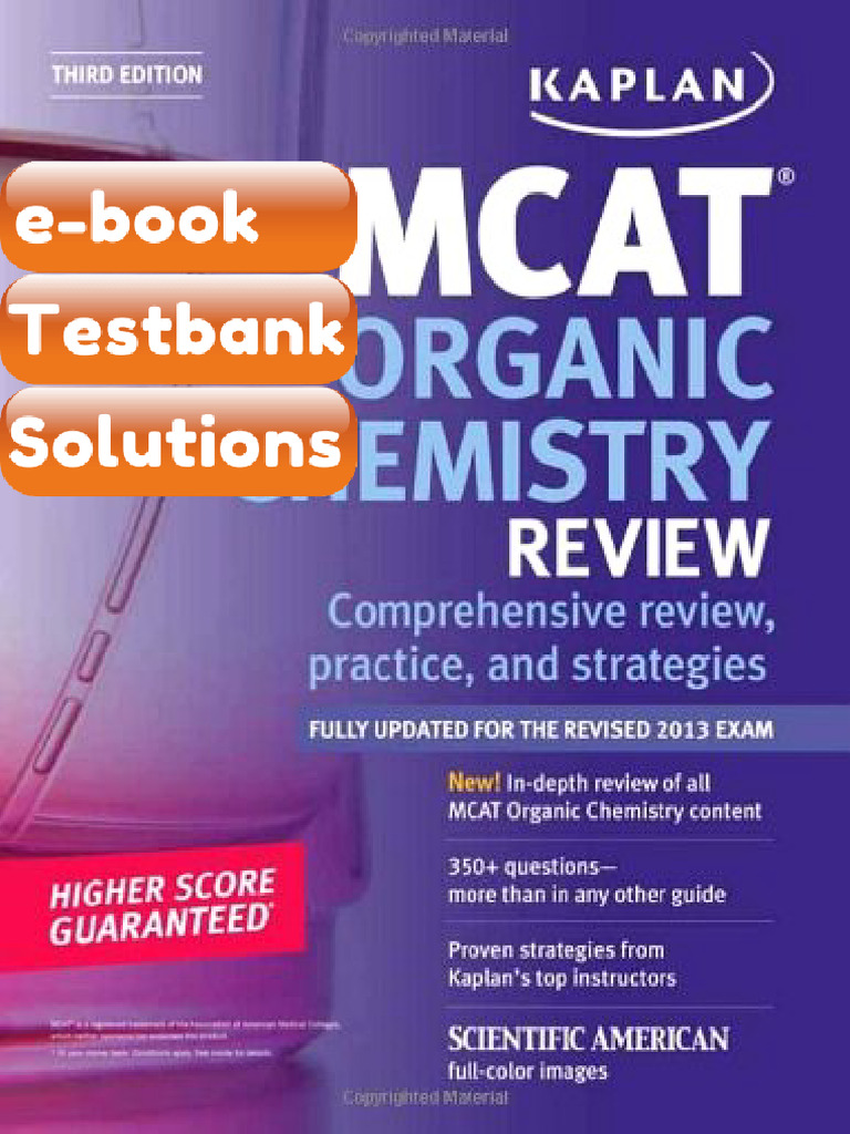 Testbank Kaplan MCAT Organic Chemistry Review 3rd Fast Download | PDF ...