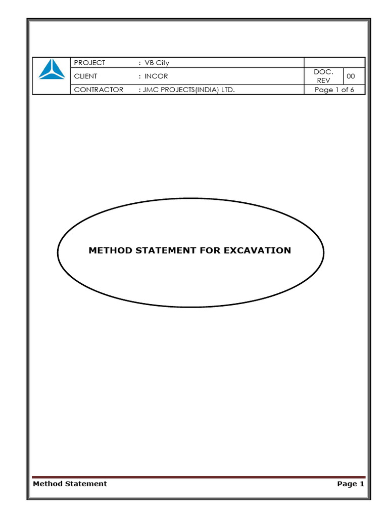 7. Excavation Methodology[1914] | PDF | Water