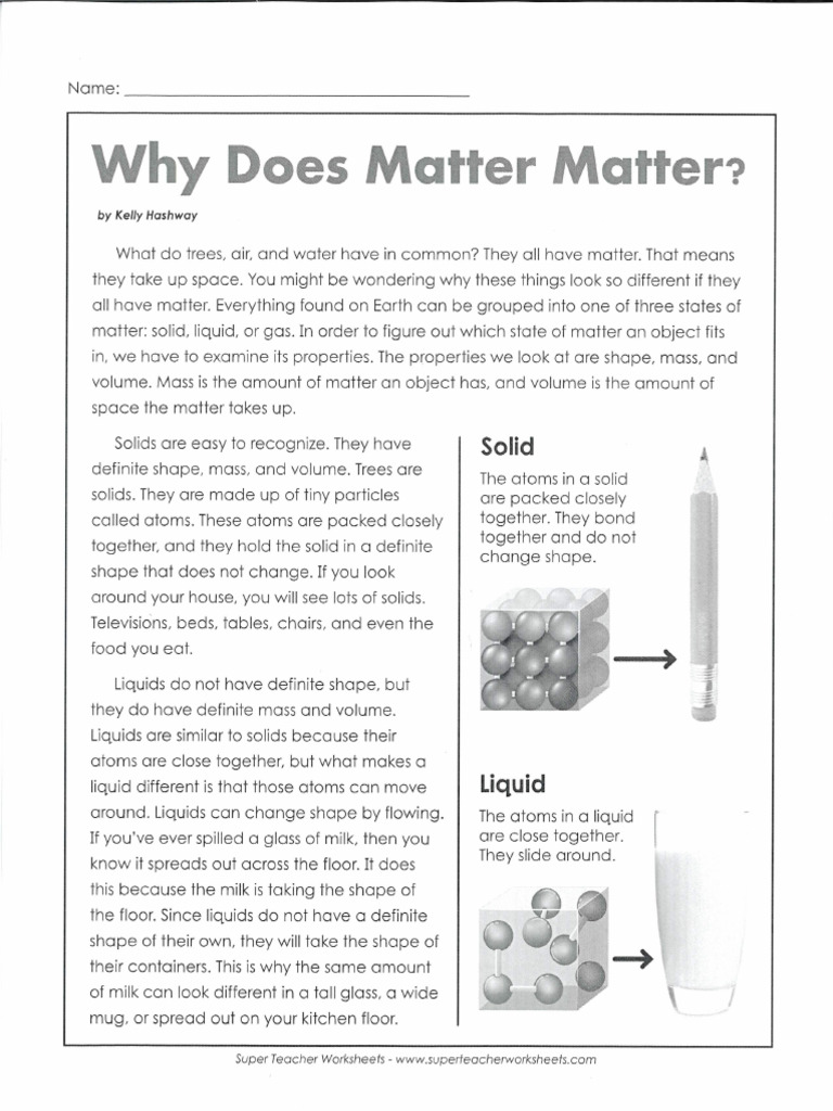 Matter Introduction | PDF