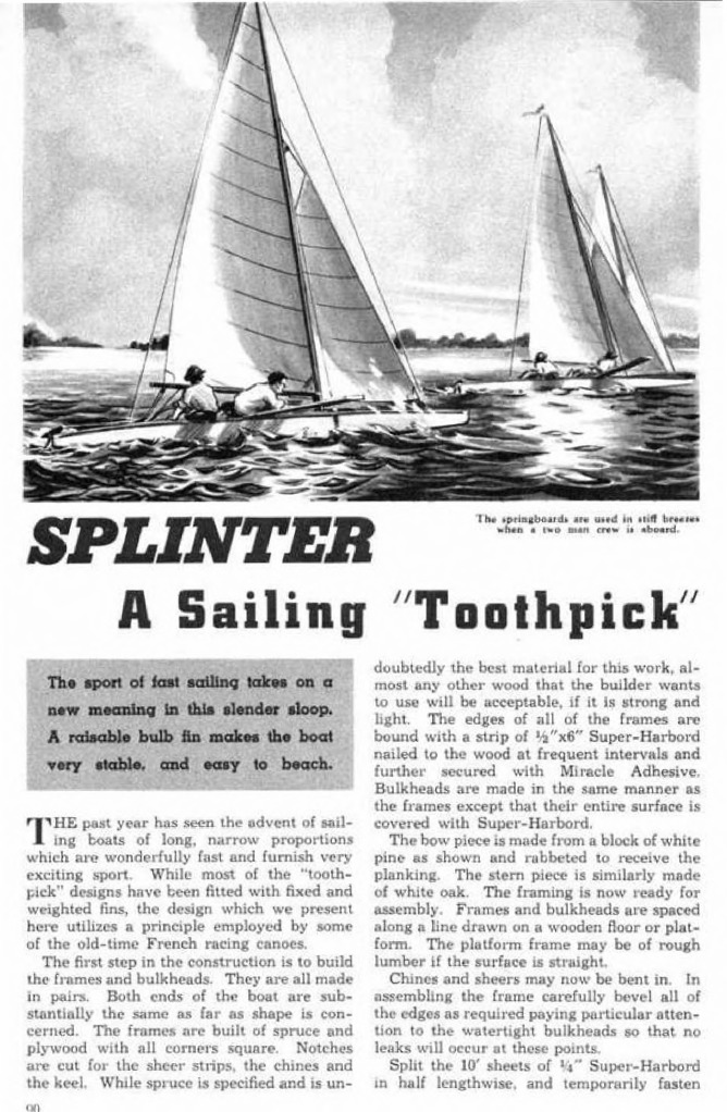 Plans For 20' Splinter Sailboat | PDF