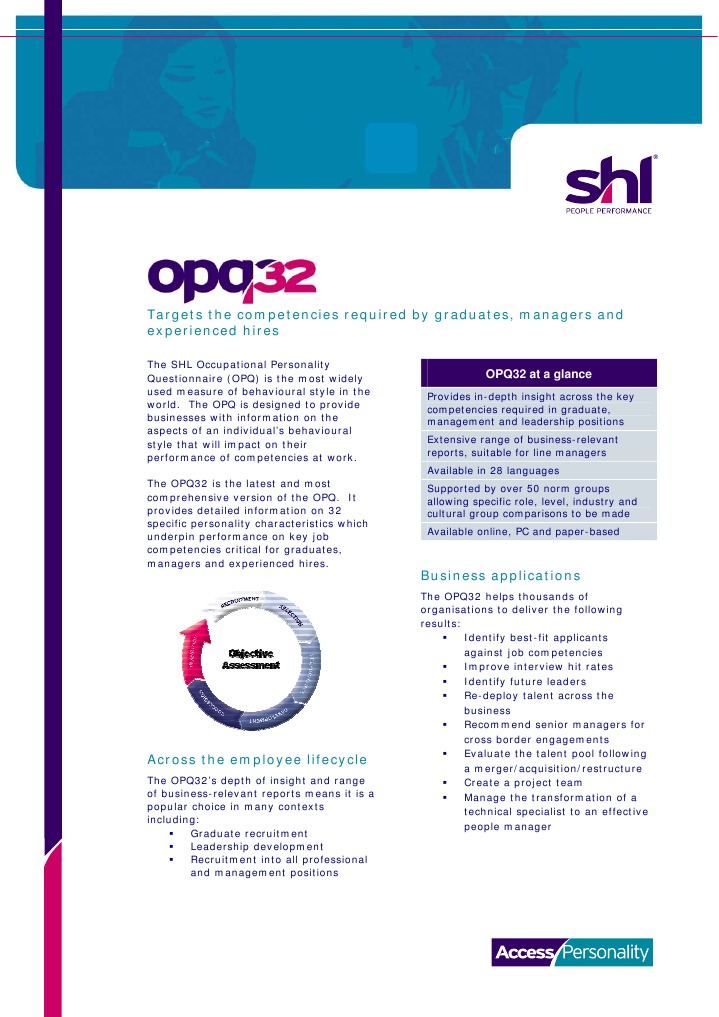 OPQ Test Guide - 2 | PDF | Competence (Human Resources) | Employment