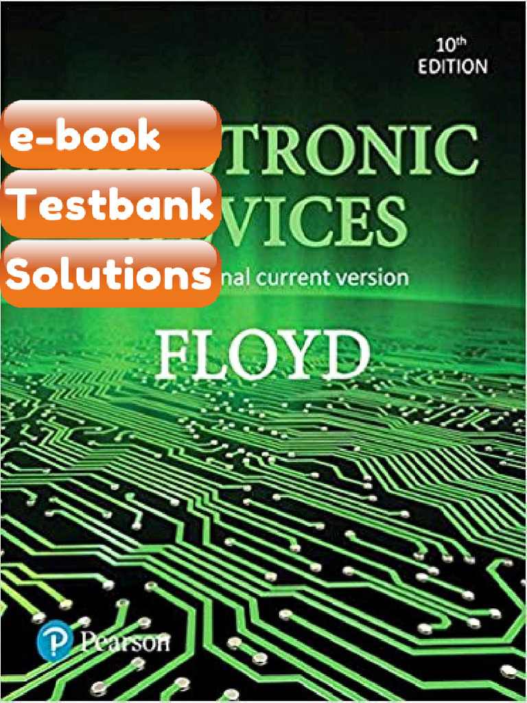 Electronic Devices 10th Edition by Thomas L Floyd Testbank & eBook ...