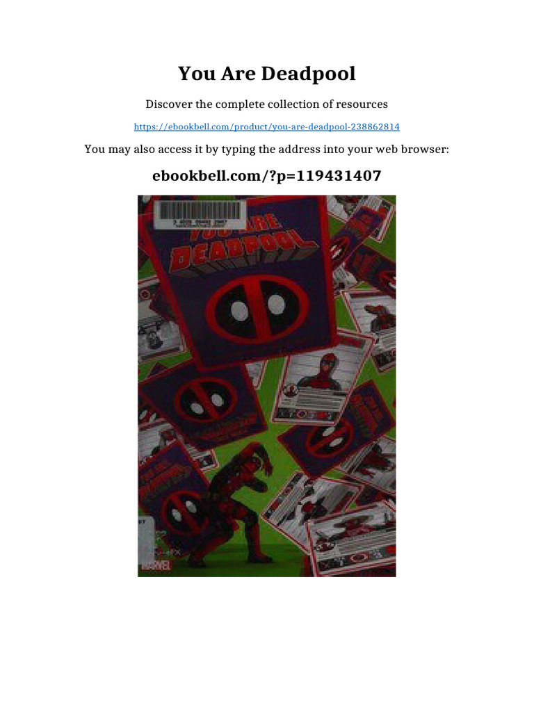You are Deadpool available all format | PDF | Mosque | Quran