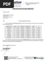 Marina Certificate of Sea Service Form | PDF | Business