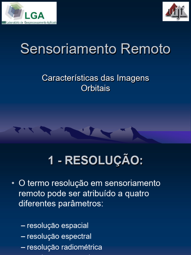 Sensoriamento Remoto 10 Características Da Imagens | PDF ...