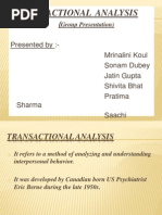 Sullivans Transactional Analysis | PDF | Adolescence | Friendship