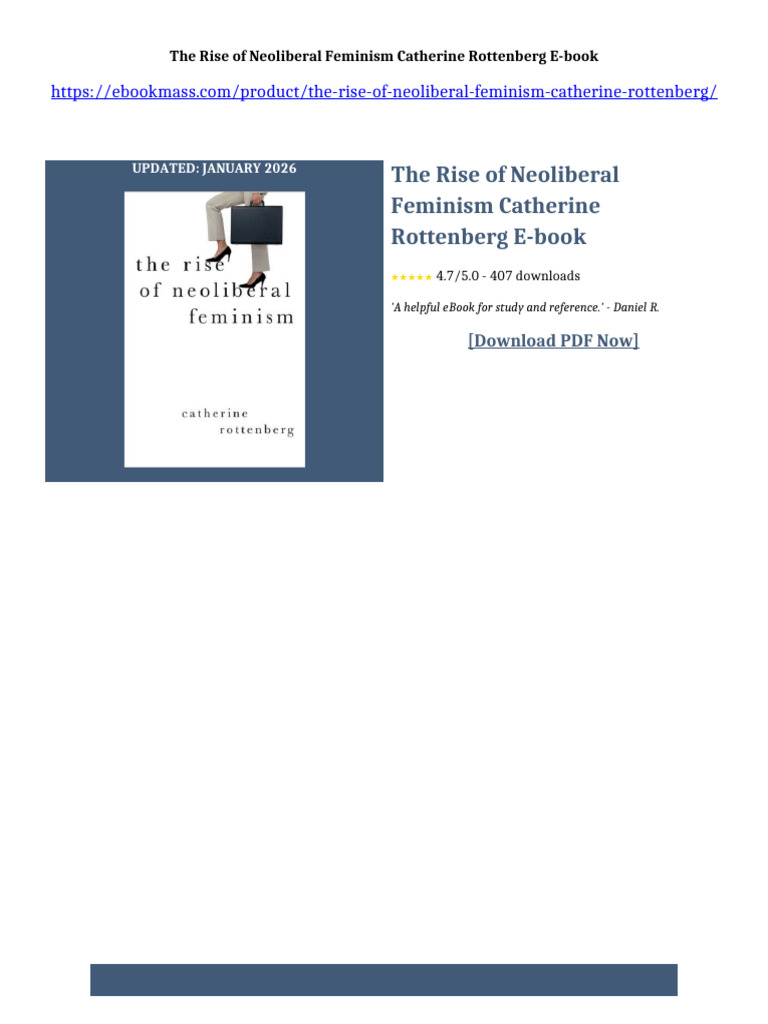 The Rise of Neoliberal Feminism Catherine Rottenberg Ebook Digital ...