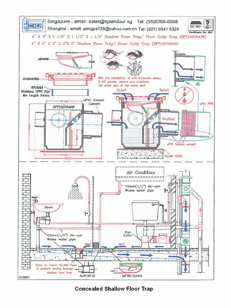 Concealed Shallow Floor Trap Catalogues | PDF