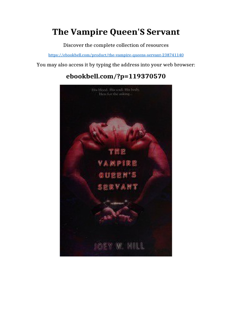 The vampire queen's servant Complete Edition | PDF | Intellectual Property