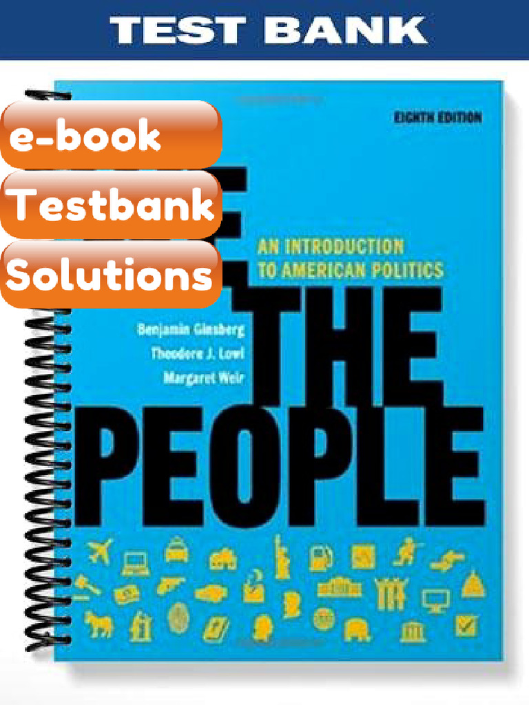 We the People an Introduction to American Politics 8th Edition by ...