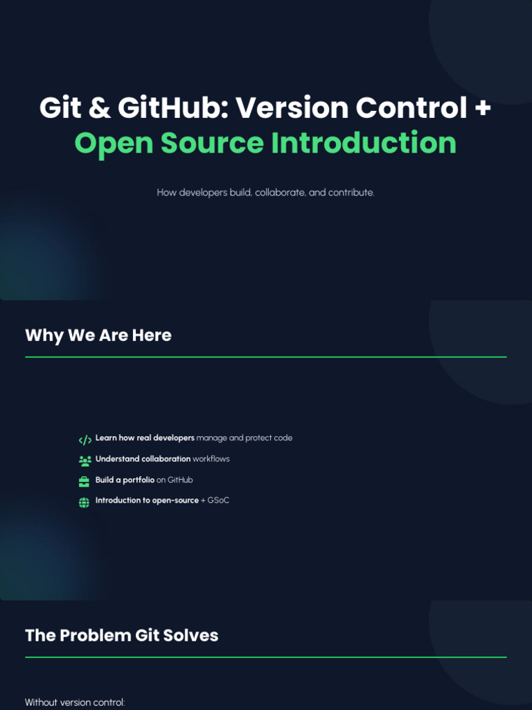 Git & GitHub Introduction | PDF | Version Control | Open Source