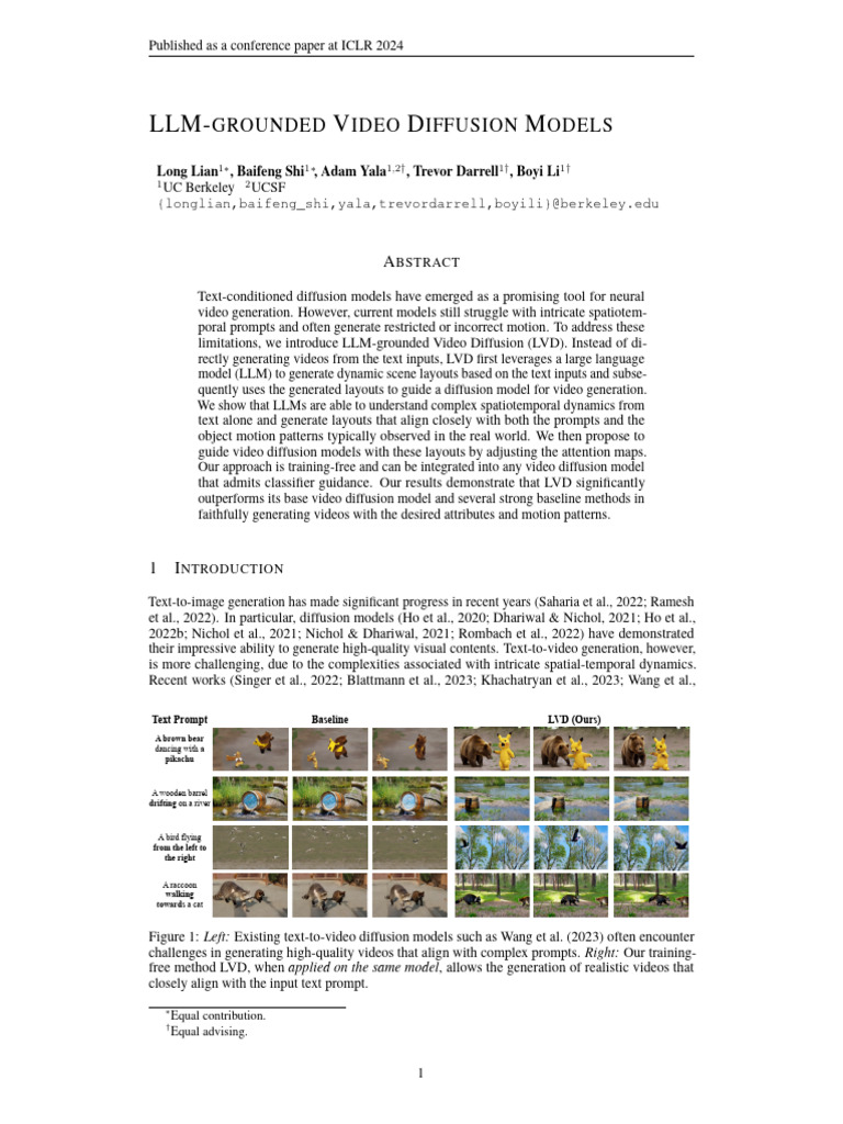 LLM Grounded Video Diffusion | PDF | Applied Mathematics | Machine Learning