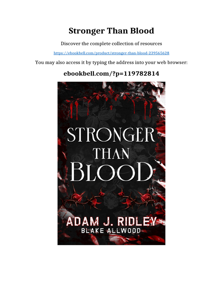 Stronger Than Blood sample | PDF | Western World | Europe