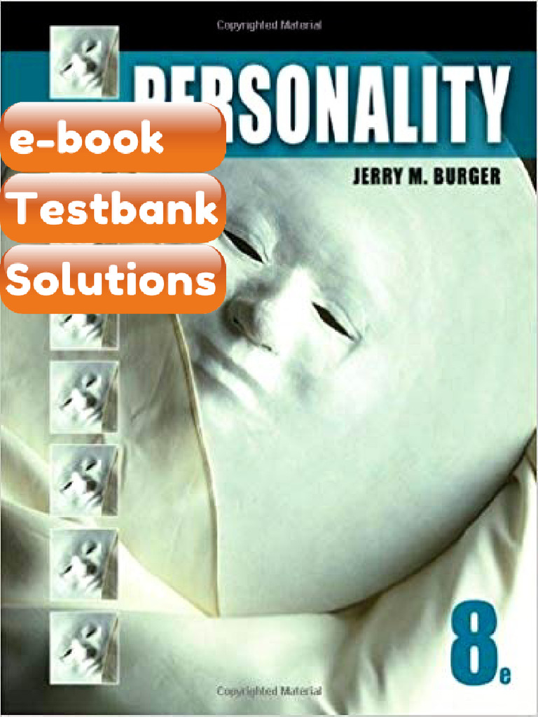 eBook & Testbank Personality 8th Edition by Jerry M Burger | PDF ...