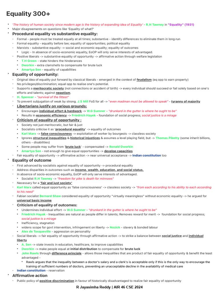 Equality vs Equality | PDF | Equal Opportunity | Social Equality