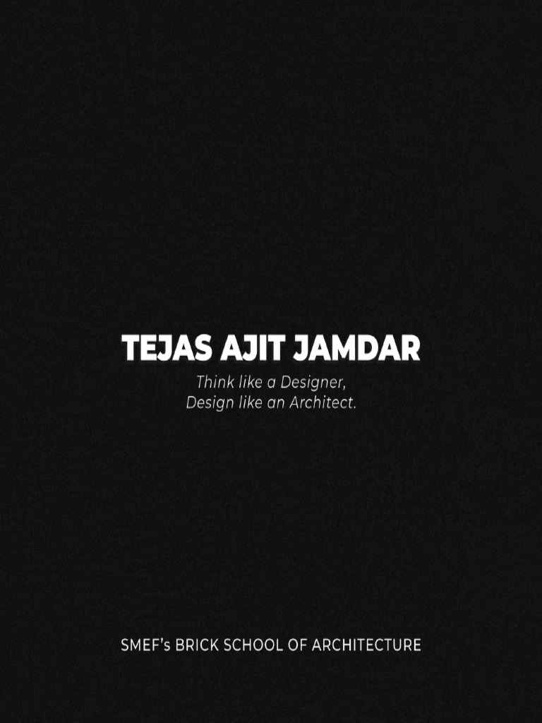 Portfolio-rtejas Ajit Jamdar | PDF