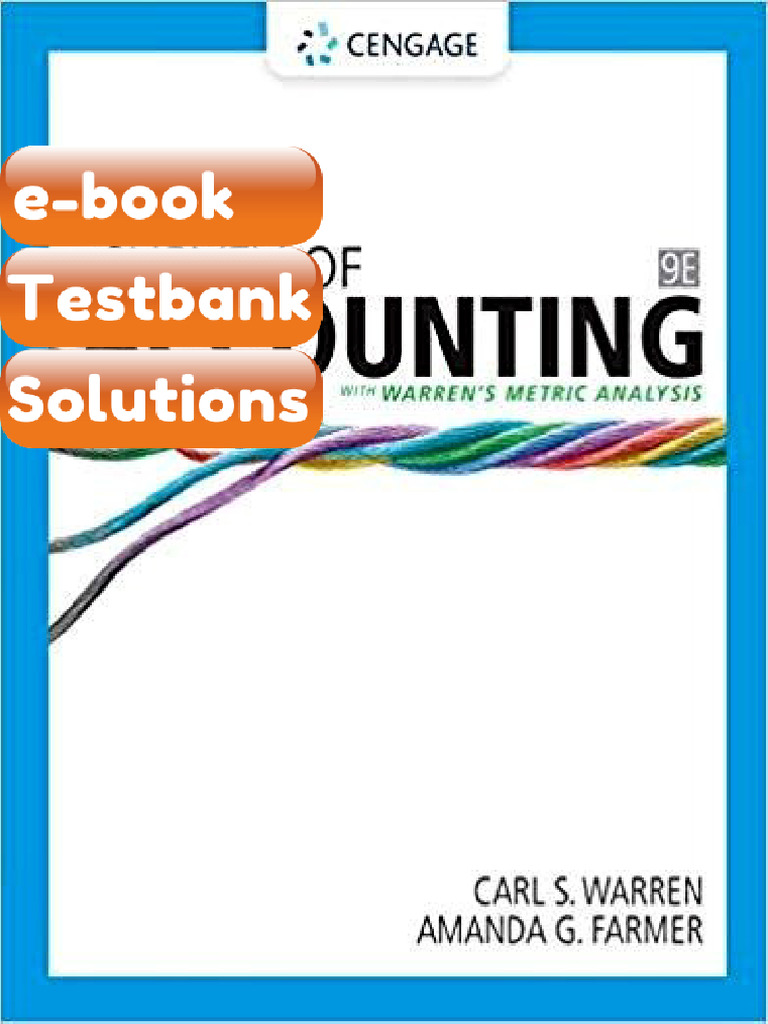 Testbank Survey of Accounting 9th Edition by Carl Warren Fast Download ...