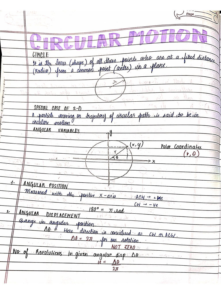 Circular Motion | PDF