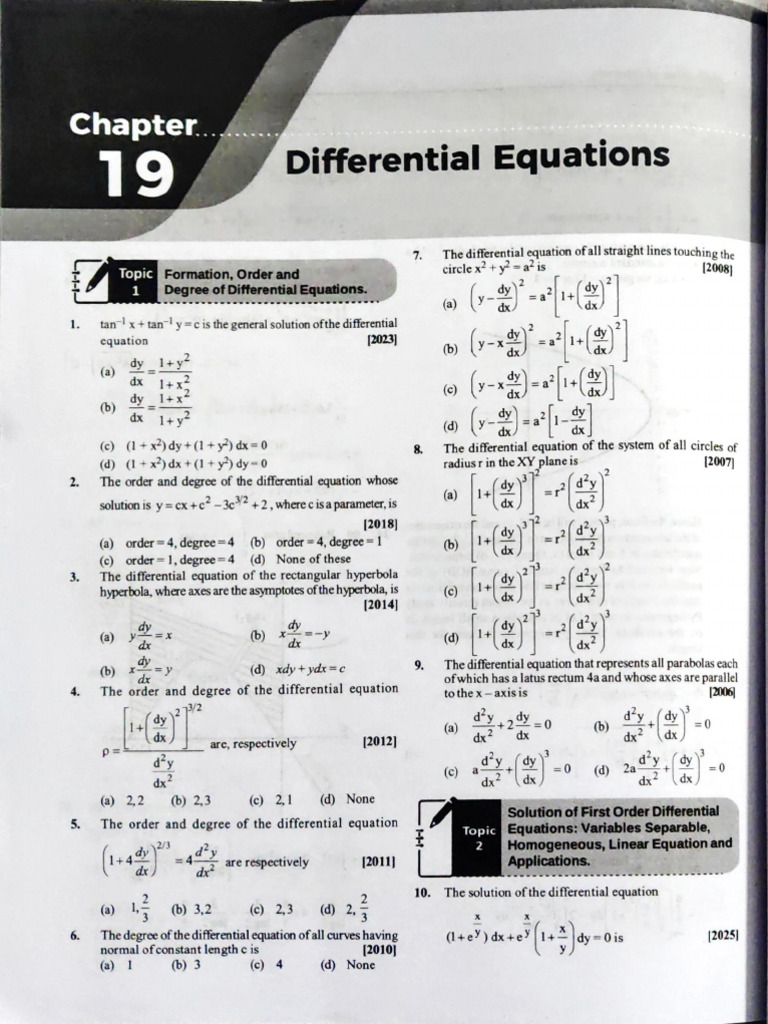 Differential Equation | PDF | Equations | Geometric Shapes