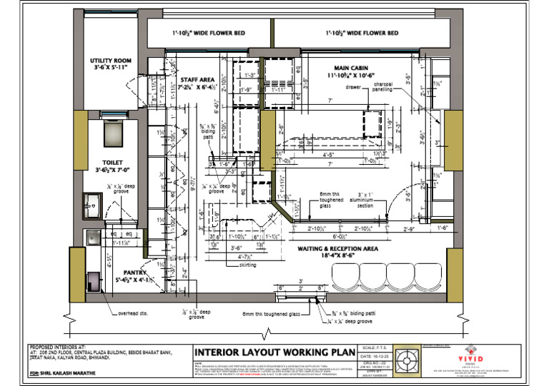 09-Interior Layout Working Plan | PDF