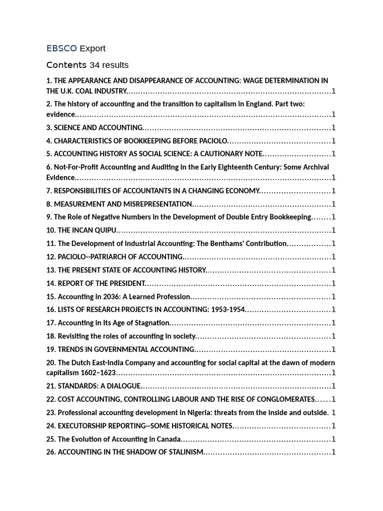 Articles List 2 - History and Development of Accounting-29!01!2026 ...