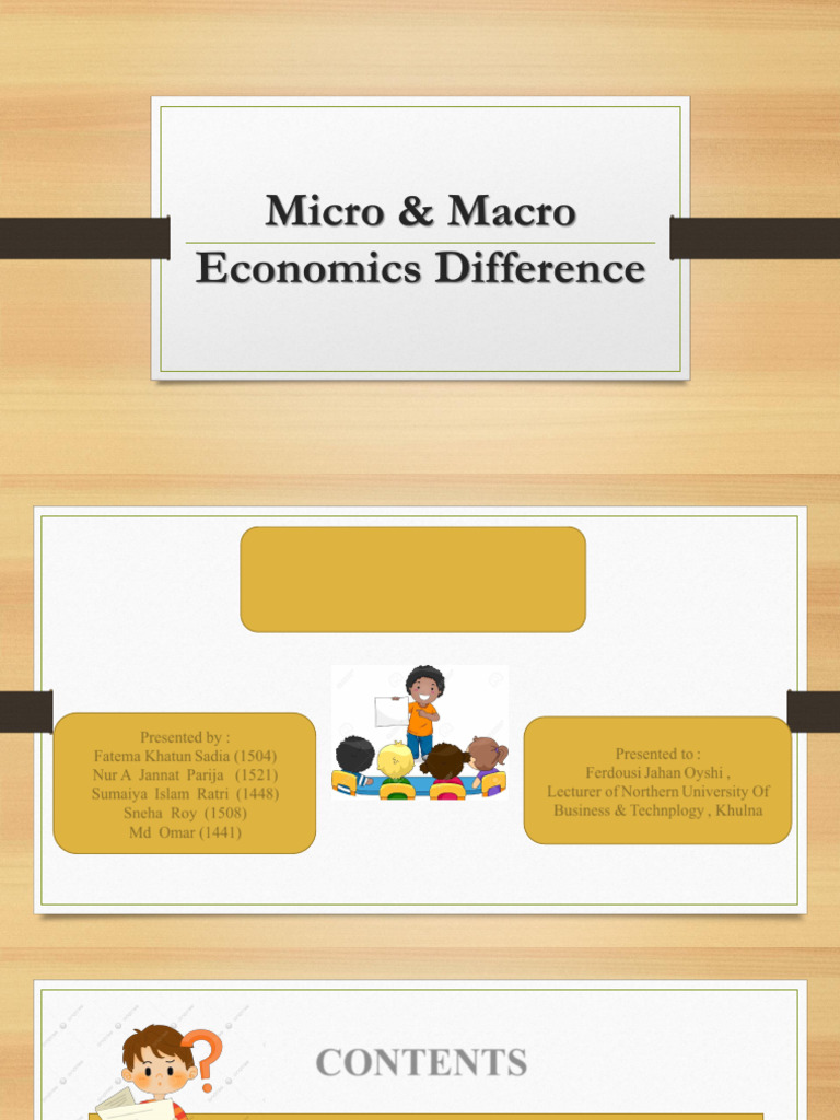 Micro Macro Economics Difference | PDF | Macroeconomics | Economics