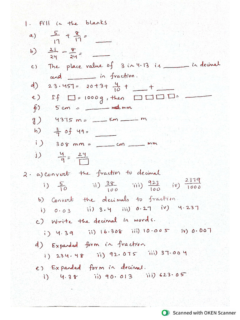 g4 Ut 4 Math Rev | PDF