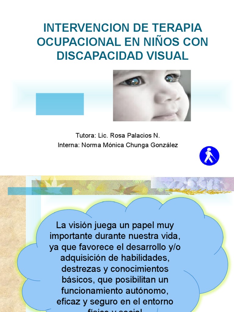 Intervencion de Terapia Ocupacional en Niños Con Discapacidad Visual ...