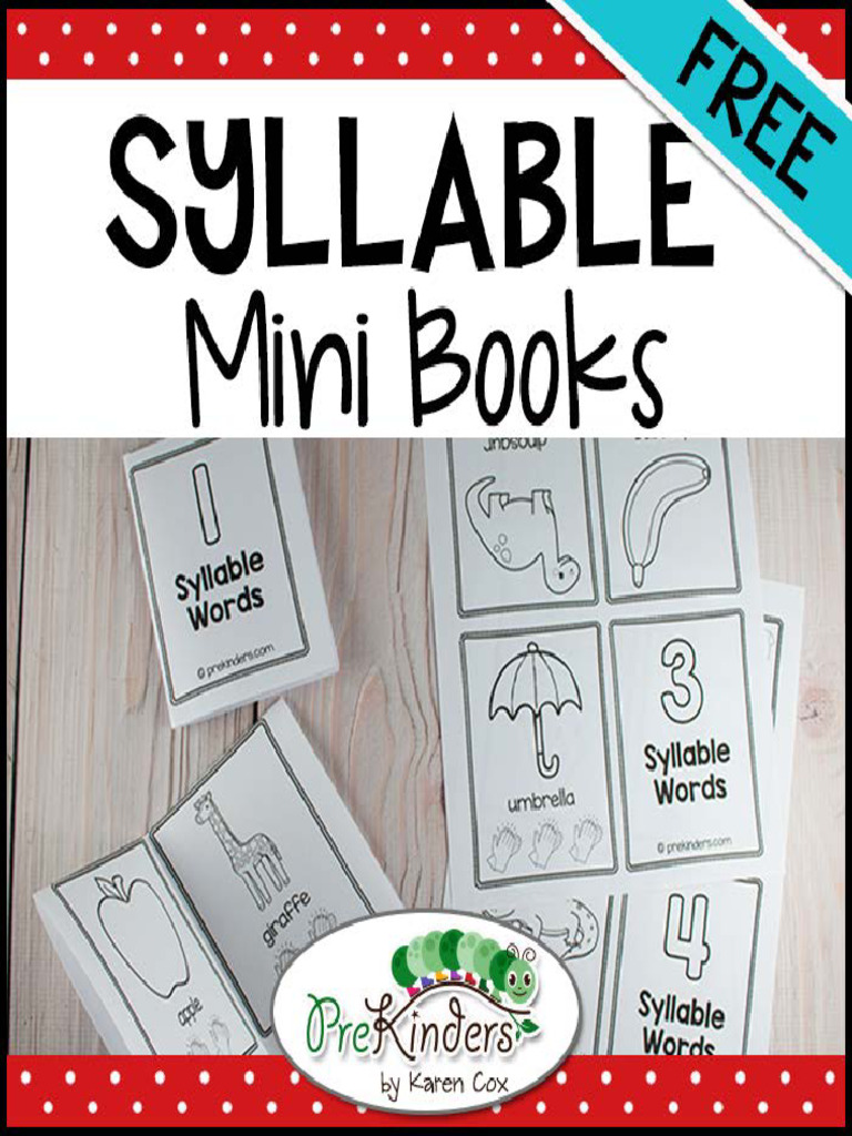 Free Sy Llable Print Fold Mini Books | PDF