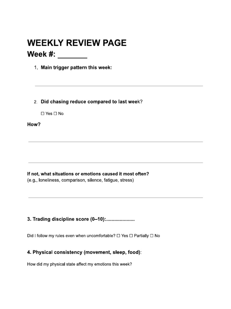 Weekly Review | PDF