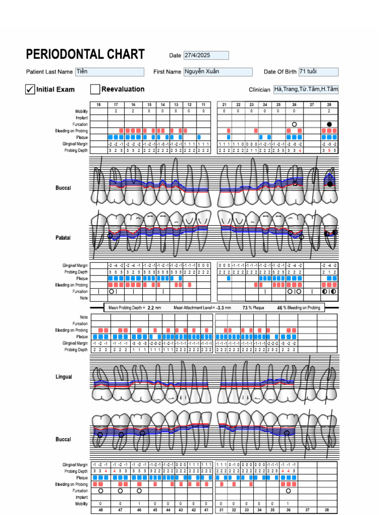 Periodontal Chart 2 | PDF