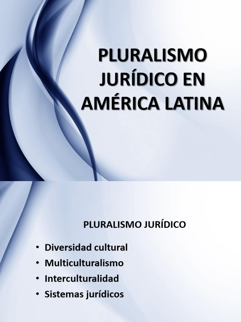 Pluralismo Jurídico en América Latina 22012023 | PDF | Jurisdicción ...