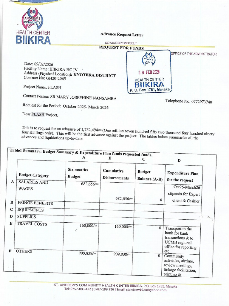 Advance Letter | PDF