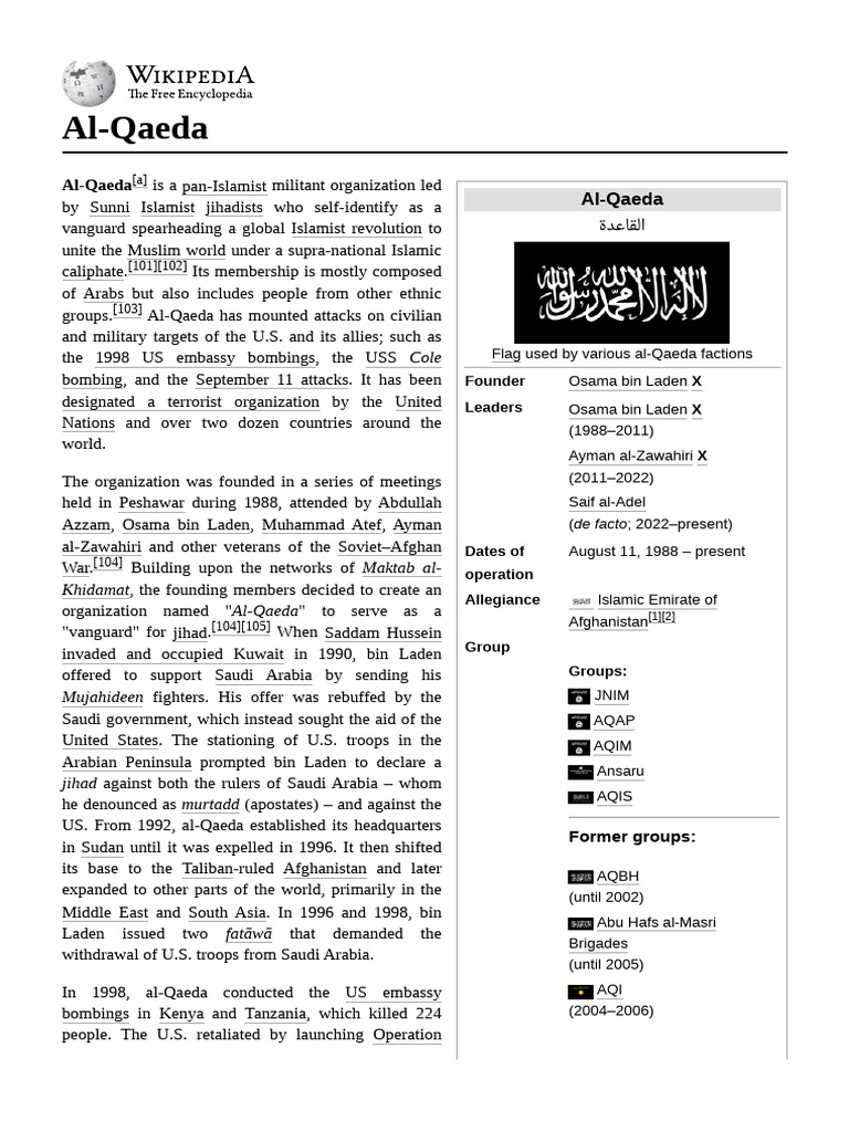 Al Qaeda | PDF | Al Qaeda | World Politics