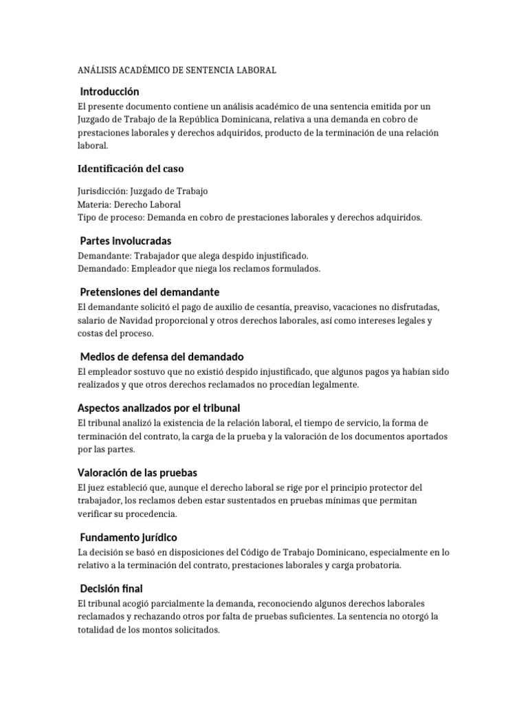 Analisis Sentencia Codetel, Claro Verizon | PDF