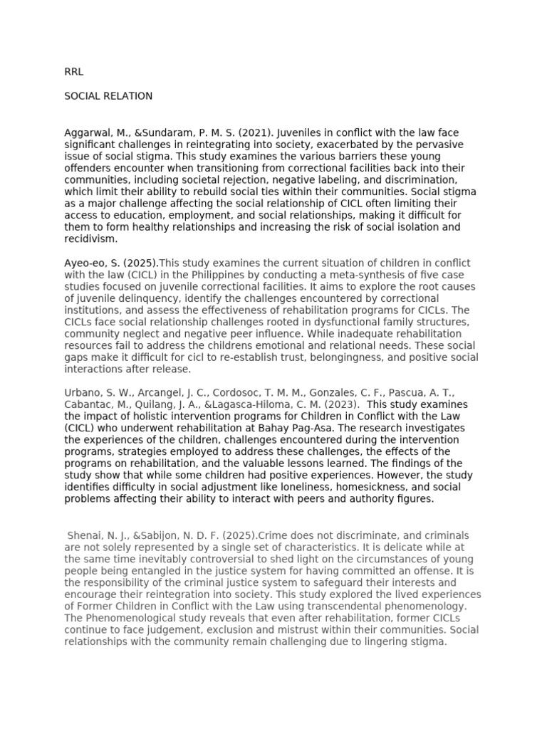 RRL Social Relation Stigma and Discrimination | PDF | Social Stigma ...