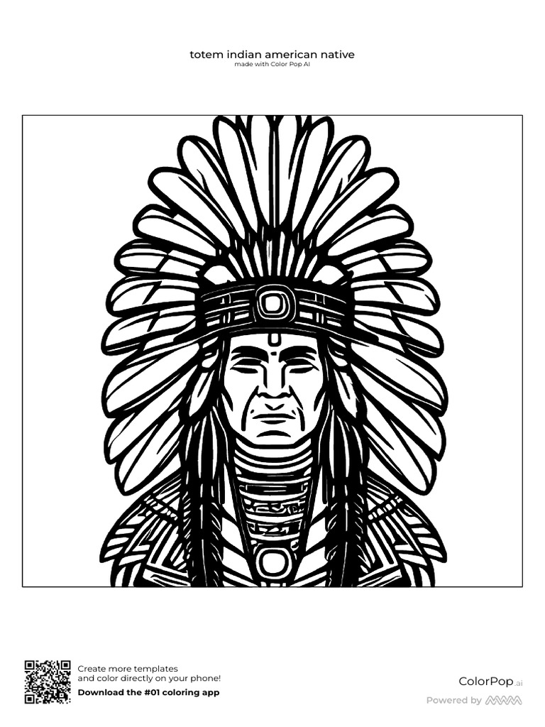 Totem Indian American Native-color-pop (3) | PDF
