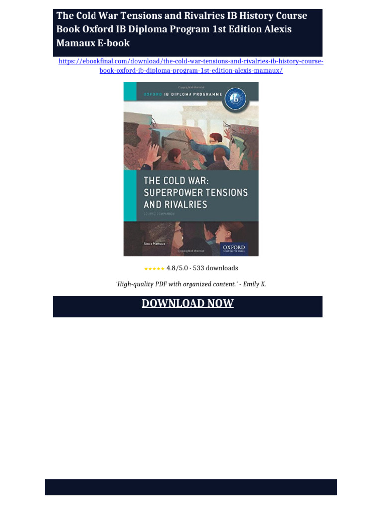 The Cold War Tensions and Rivalries IB History Course Book Oxford IB ...