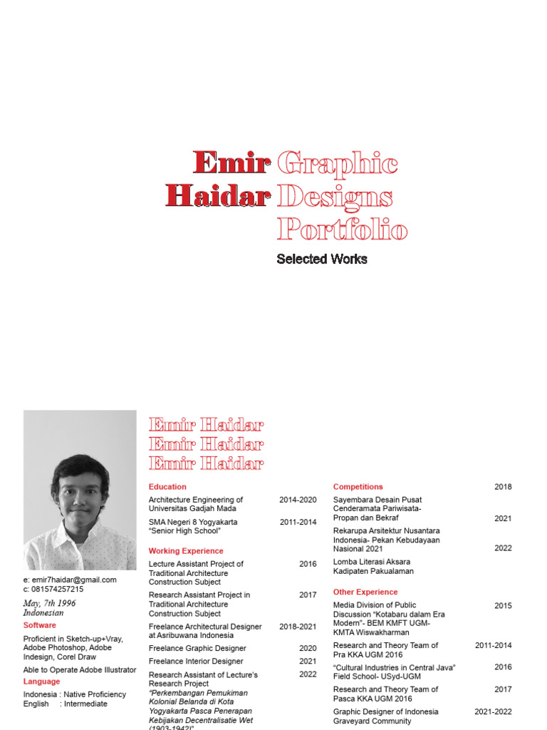 Emir Haidar - Portfolio | PDF