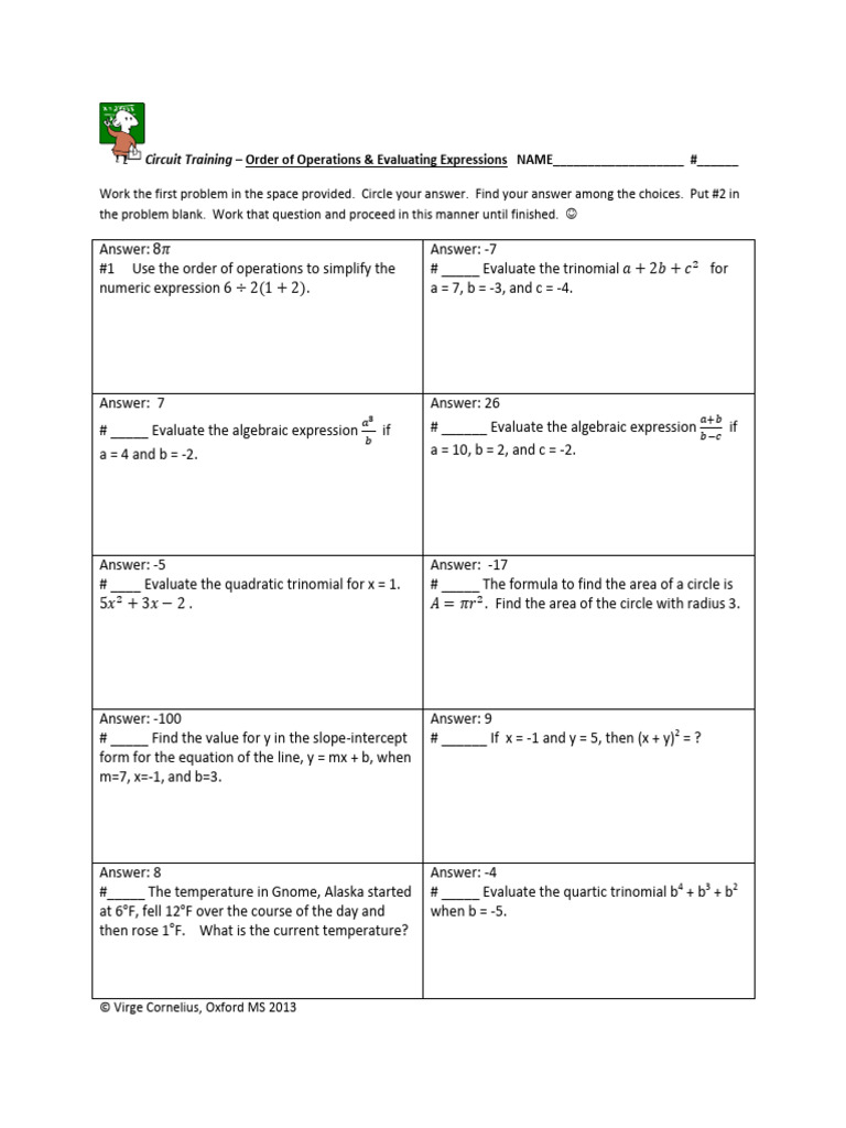 Circuit Training | PDF | Quadratic Equation | Abstract Algebra