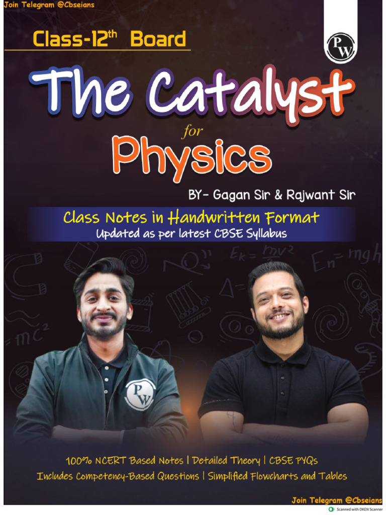 Catalyst Physics Class 12 - Question Booklet Attached | PDF